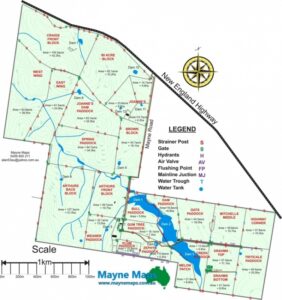 A Small Sheep Station Map - Mayne Maps