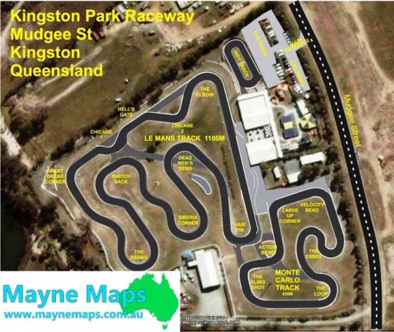 Go Kart Track Map - Mayne Maps