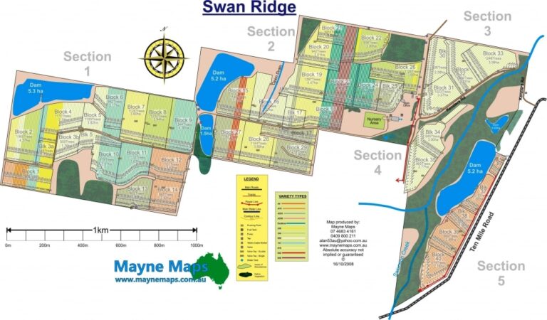 Large Orchard Map - Mayne Maps